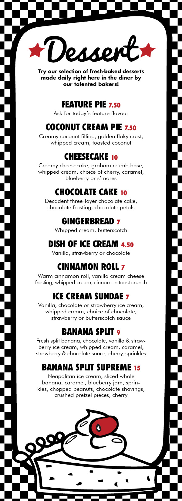 Desserts - True North Diner